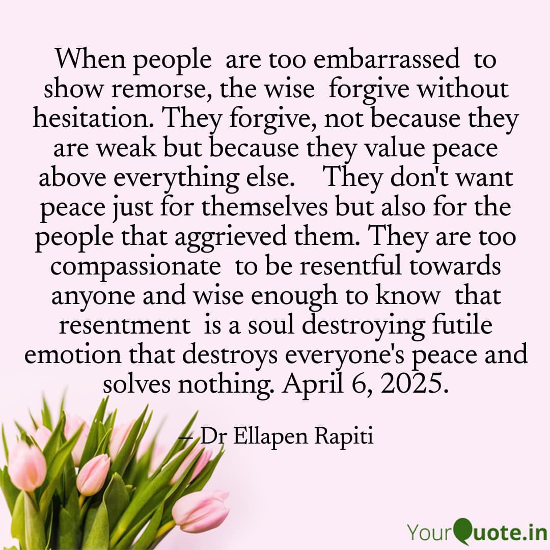 WHEN PEOPLE ARE TOO EMBARRASSED TO SHOW REMORSE-DR RAPITI – Farmers ...